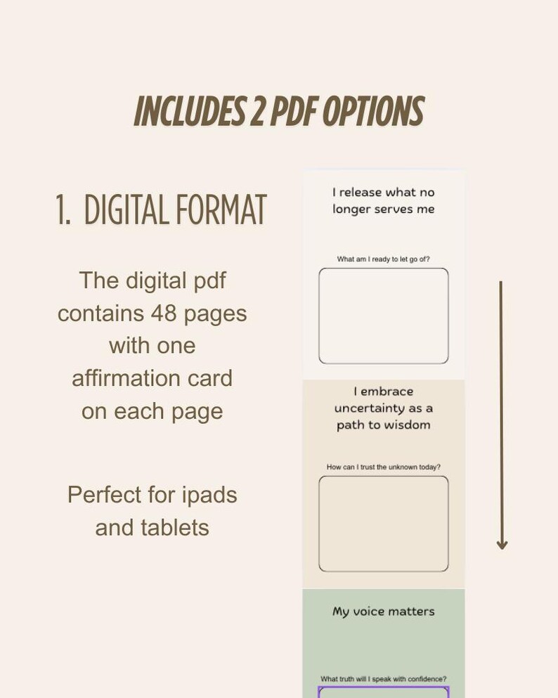 48 Intention-setting Affirmation Cards, Mindfulness and Manifestation ...