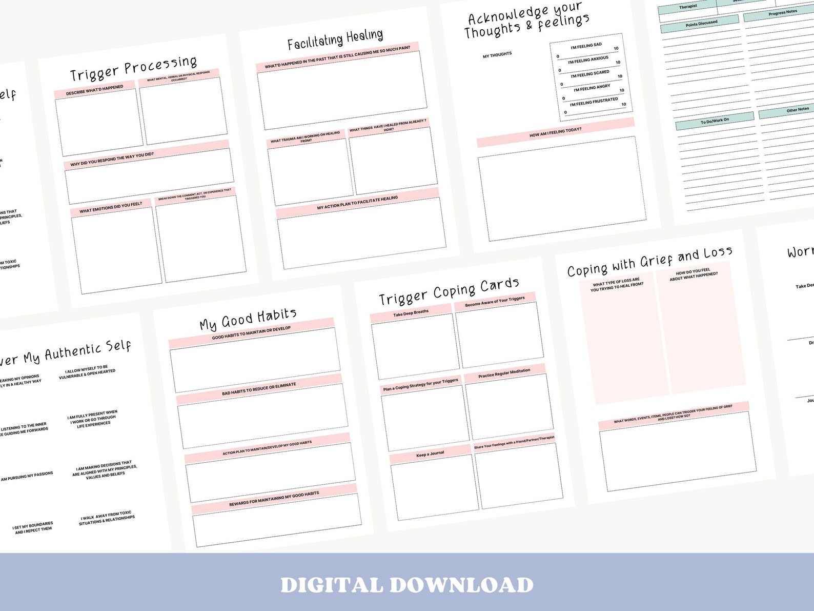 PTSD Worksheets Trauma Processing Counseling Sheets Worksheets, DBT ...
