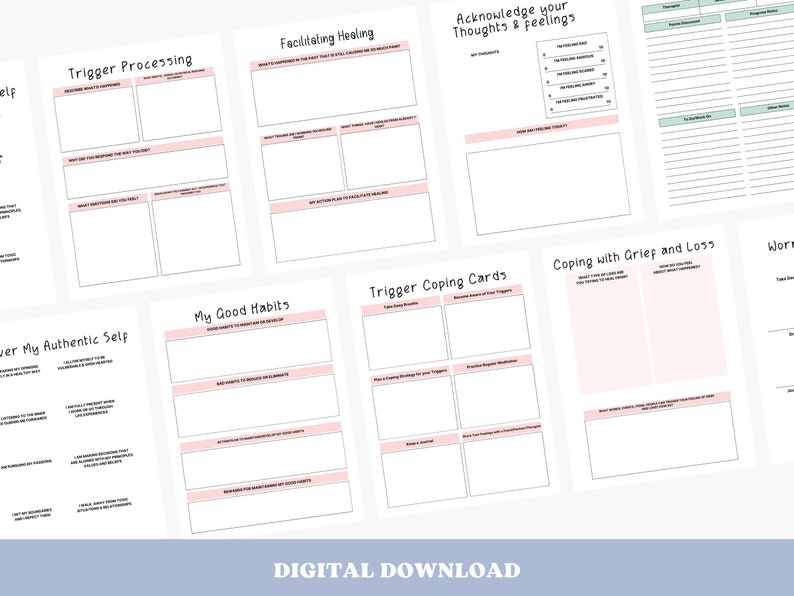 PTSD Worksheets Trauma Processing Counseling Sheets Worksheets, DBT ...