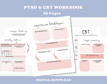 PTSD Worksheets Trauma Processing Counseling Sheets Worksheets, DBT ...