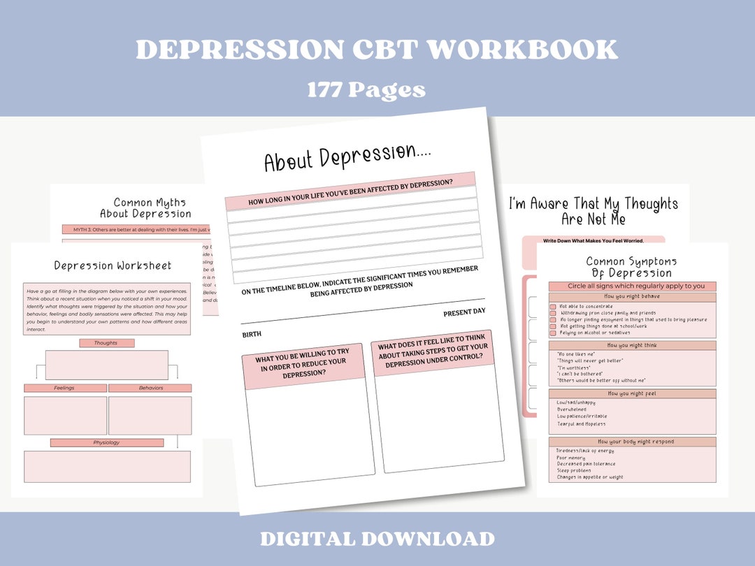 Depression Worksheets Depression Spiraling Counseling Sheets Worksheets ...
