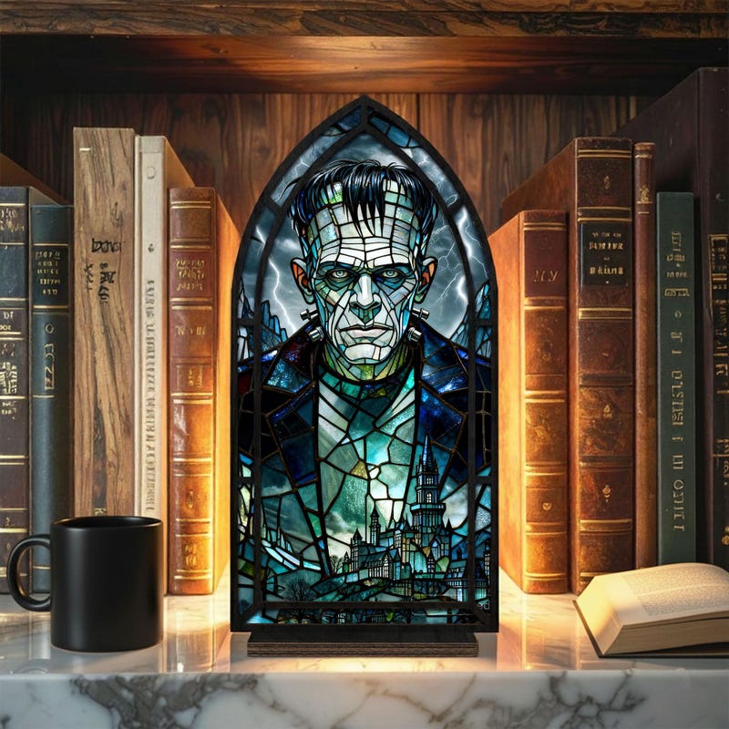 Stain Glass Lamp Goth - Etsy