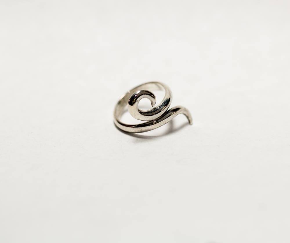 Silver Ring Adjustable in a Spiral Design One Size Fits All. - Etsy