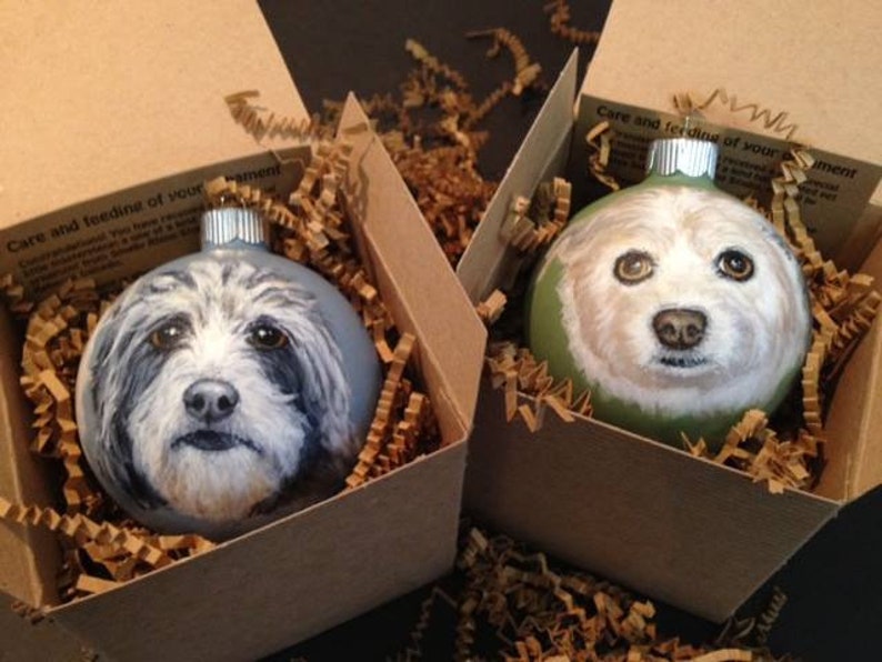 Gift Certificate Custom Hand Painted Pet Ornament Portrait Dog Cat - Etsy