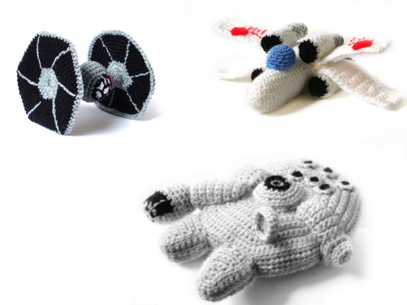 Star Wars Millennium Falcon Crochet Amigurumi Pattern - Etsy México