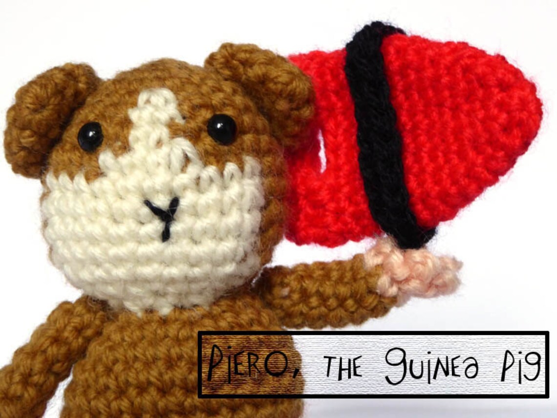 Guinea Pig Amigurumi Pattern Guinea Pig Lifeguard Crochet - Etsy