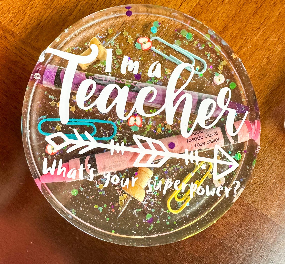 Personalized Teacher/ Office Staff Coasters - Etsy
