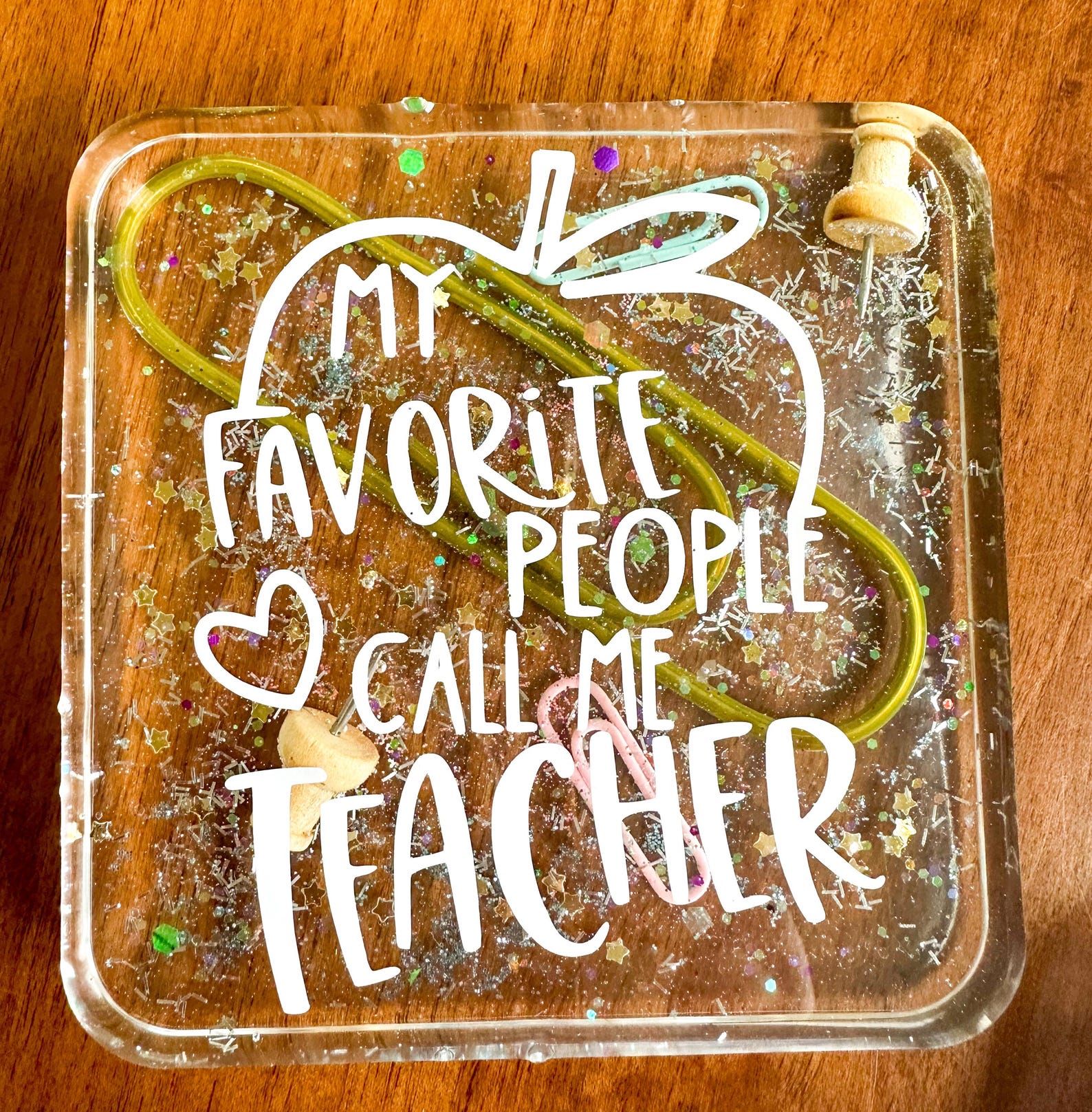 Personalized Teacher/ Office Staff Coasters - Etsy