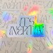 Its Inertia Holographic Waterproof Sticker AJR Sticker Perfect Gift for ...