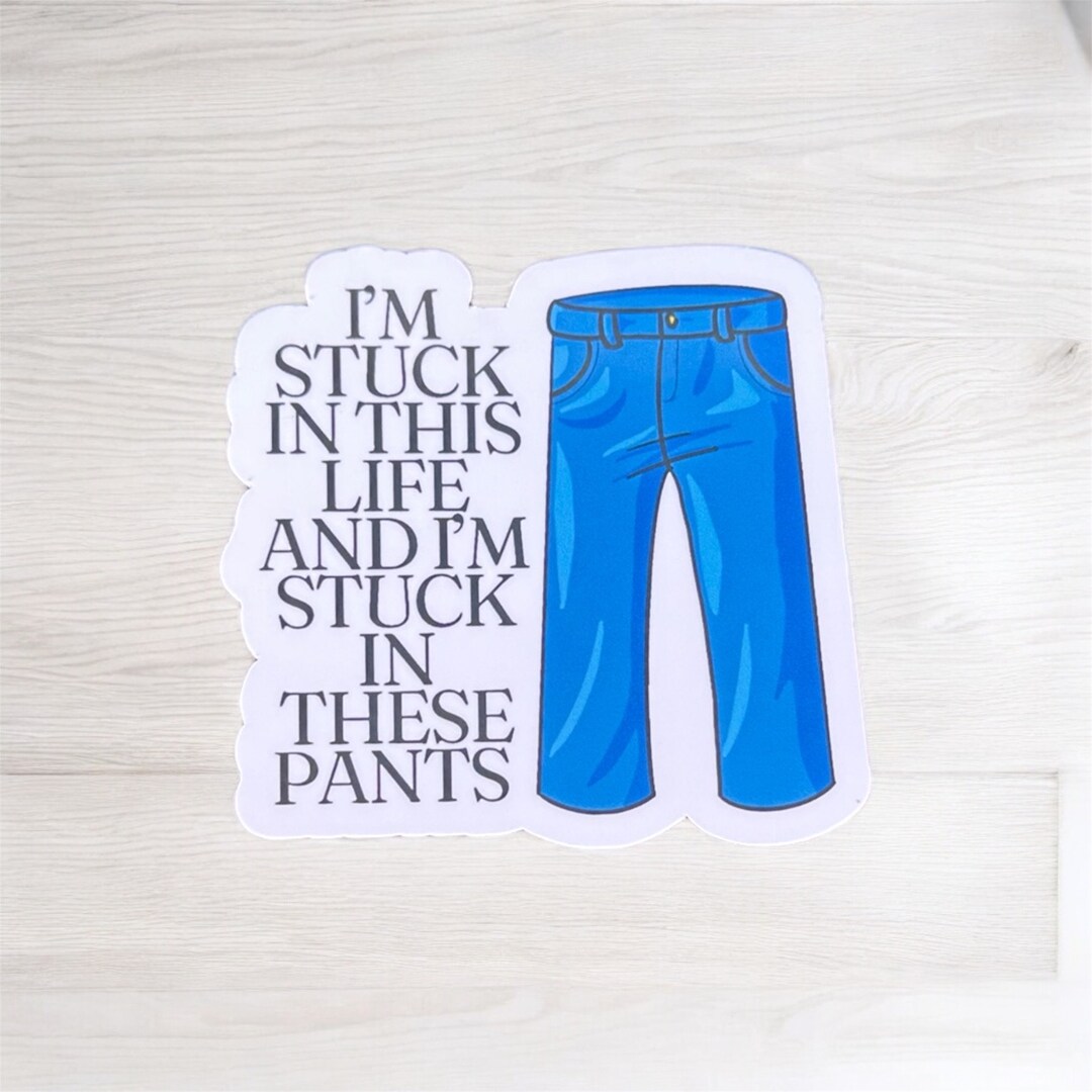 Im Stuck in This Life and Im Stuck in These Pants Sticker Inertia ...