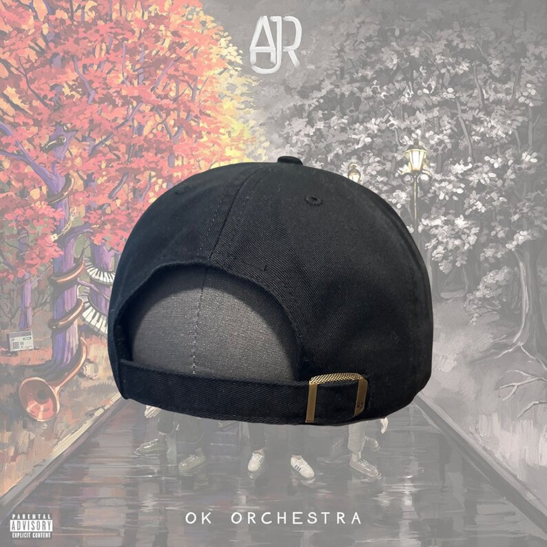 AJR Rhinestoned Baseball Hat-black • Custom Handmade Adjustable Sport ...