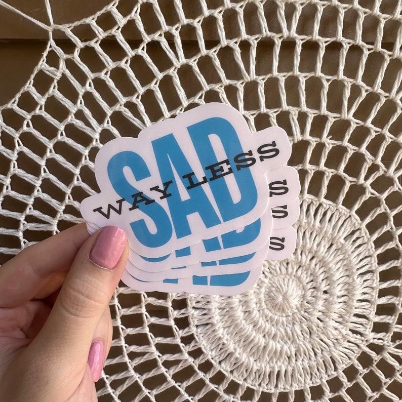 Way Less Sad AJR Sticker Waterproof Sticker Perfect Gift for Concert ...