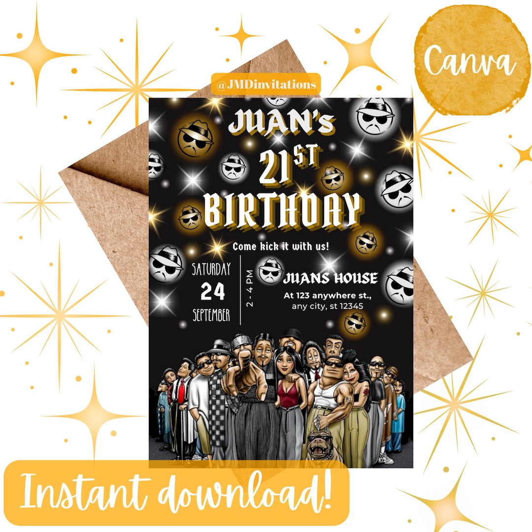 Cholo Birthday Invitation | Cholo Birthday Theme | Y2K Birthday ...