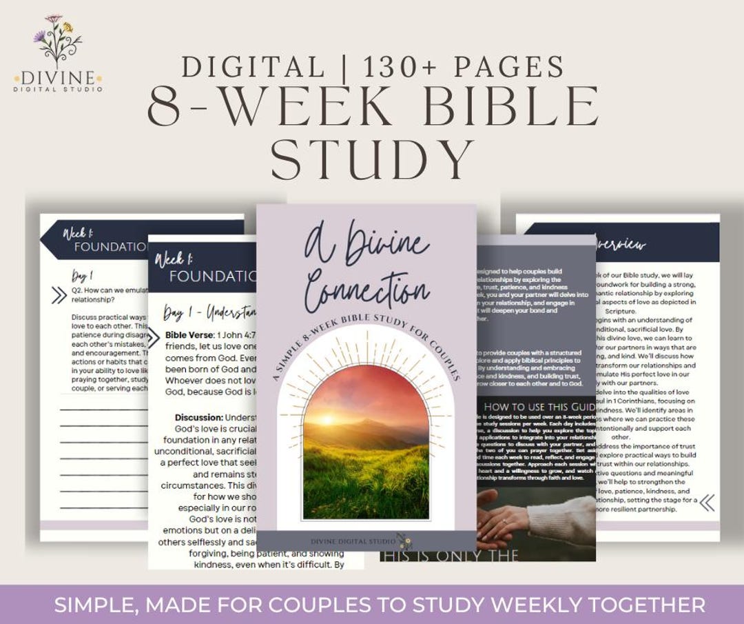 Couples Bible Study Guide | Christian Marriage Devotional Workbook ...