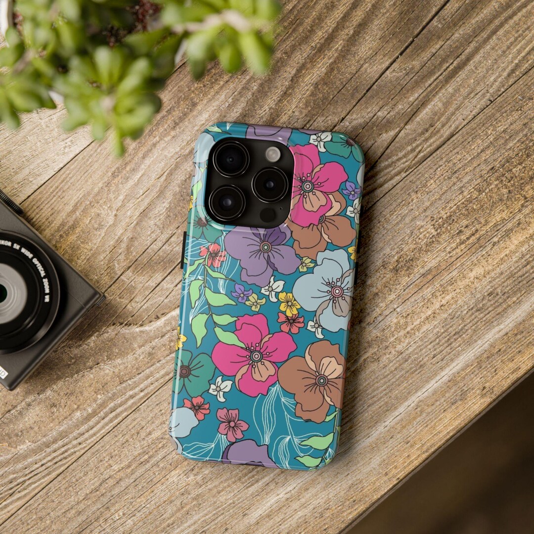Retro Groovy Aesthetic Phone Case | Floral Hippie Phone Cover | Samsung ...