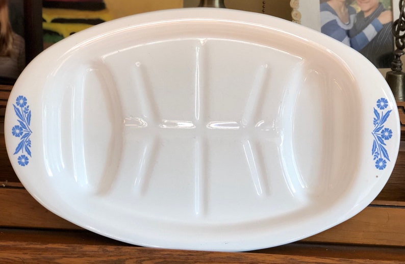 Vintage Cornflower Blue Corning Ware Meat Serving Platter | Etsy