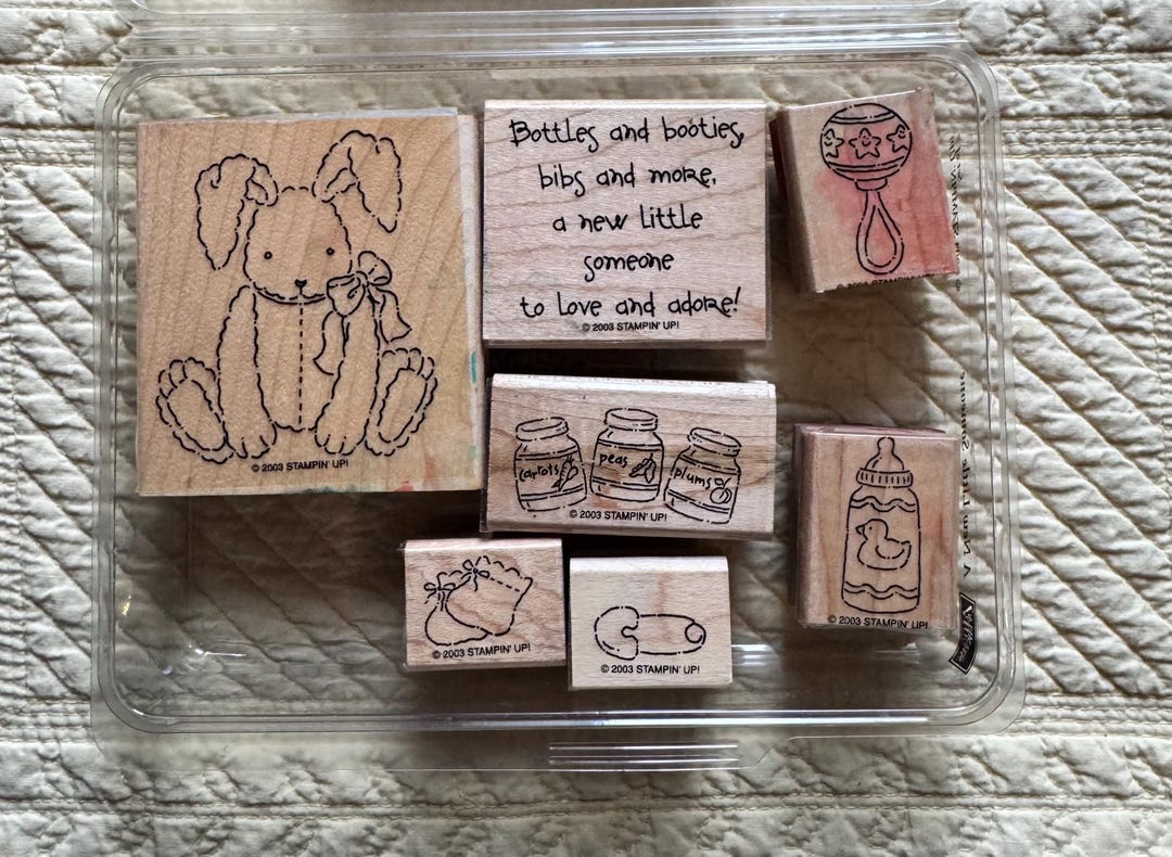 Vintage Stampin up A New Little Someone Rubber Stamp Set - Etsy