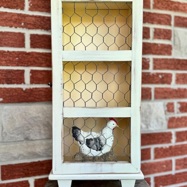 Chicken Wire Cabinet - Etsy