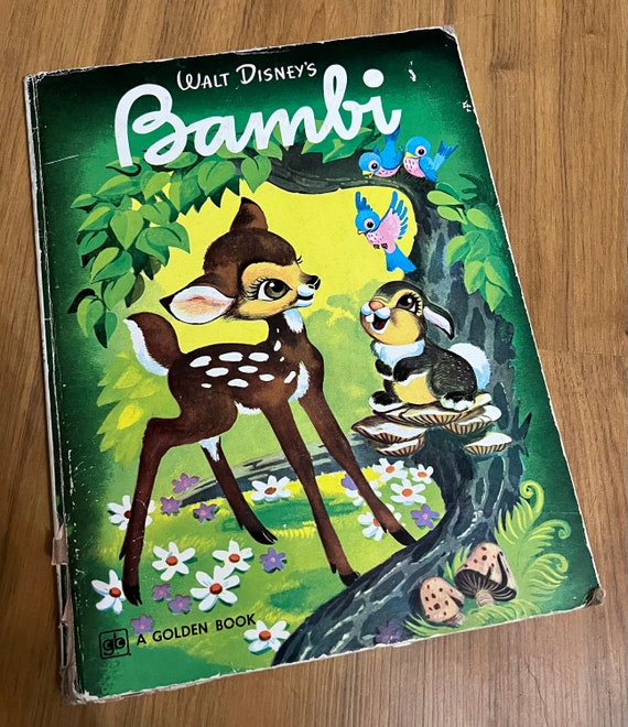 1979 Walt Disneys Bambi Vintage Little Golden Book Big - Etsy