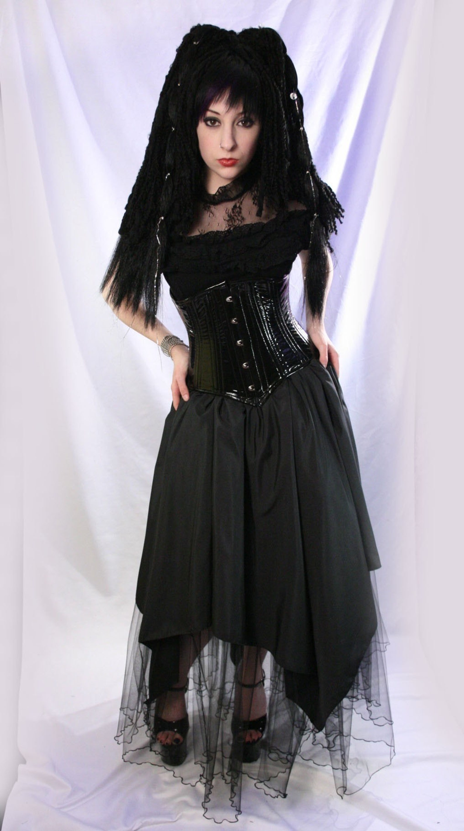 Black Mourning Handkerchief Asymmetrical Skirt Gothic Goth | Etsy