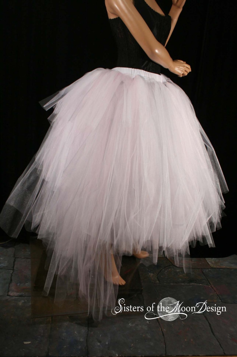 Formal Adult Tulle Tutu Skirt Princess Dancer Wedding Bridal Bustle ...