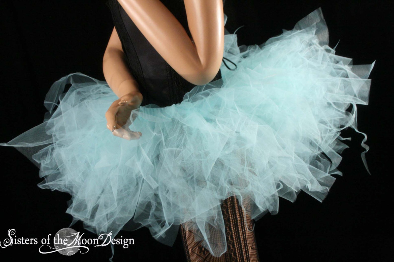 Trashy Aqua Tutu UV Reactive Extra Poofy Skirt Adult Dance Bridal ...