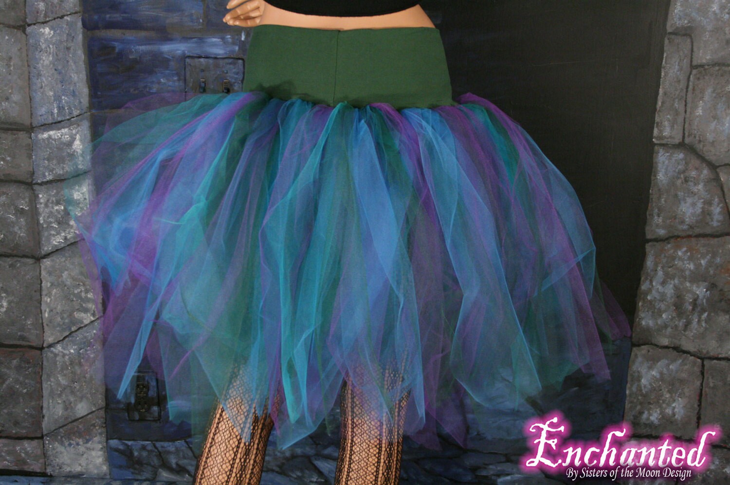 Peacock tutu tulle skirt Streamer knee length dance party | Etsy