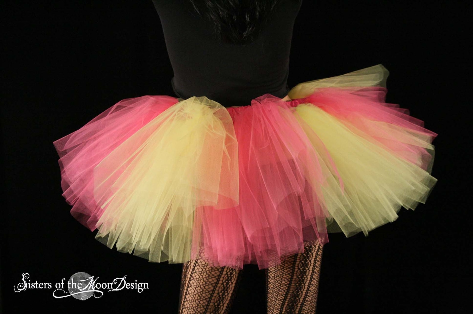 Yellow Pink Adult Tutu Skirt Striped Three Layer Poofy Tutu - Etsy