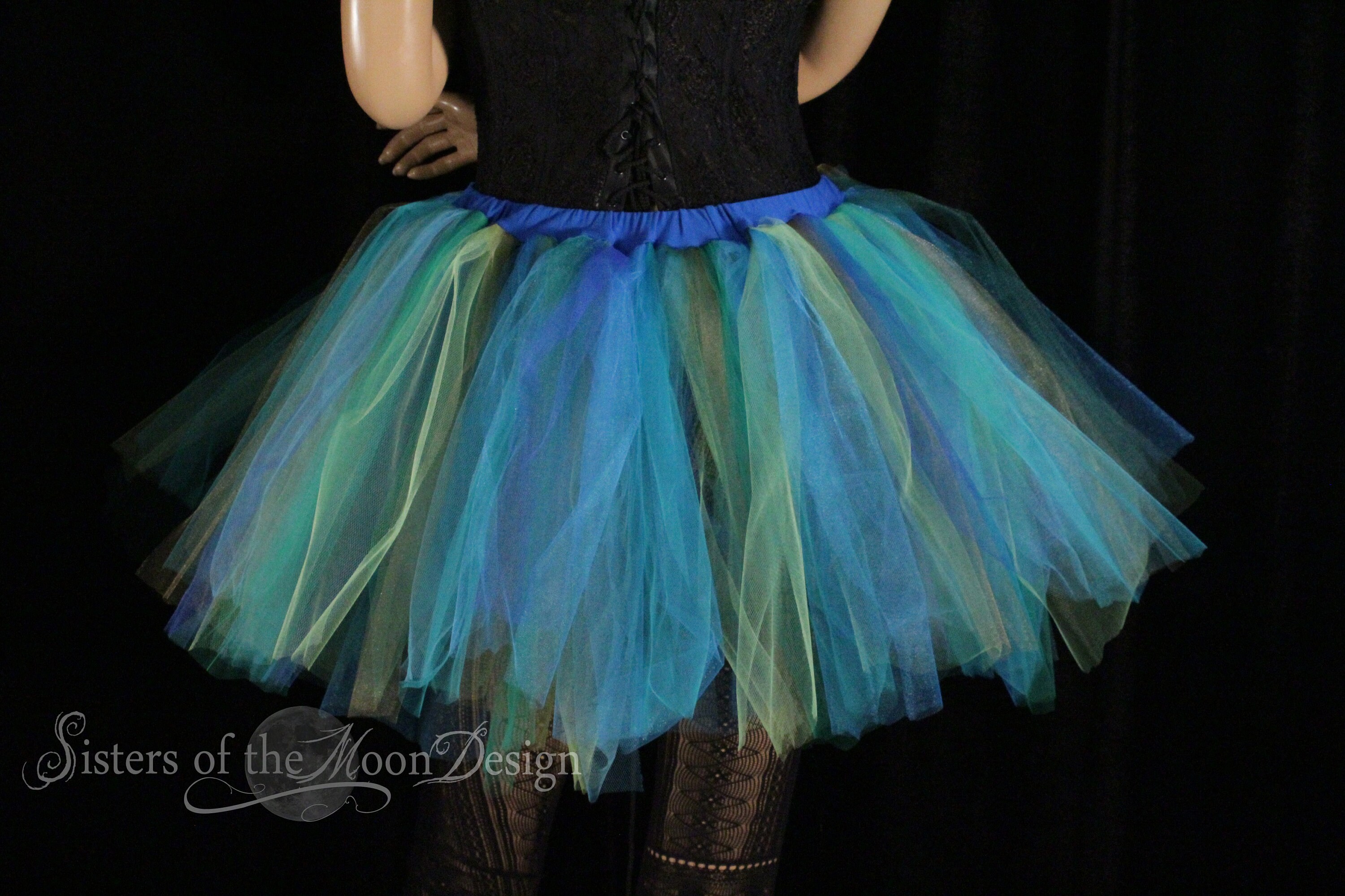 Mermaid tulle tutu skirt adult streamer fairy pixie run race | Etsy