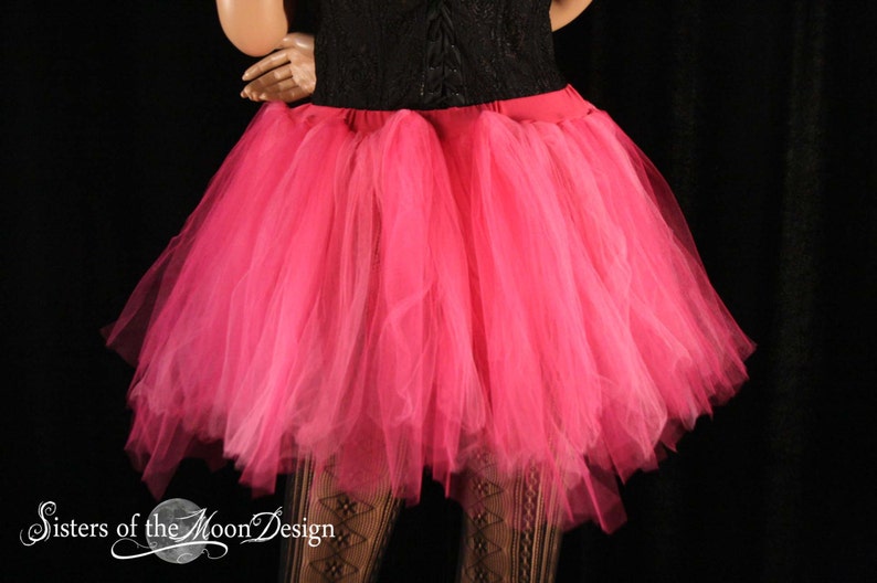 Pink Streamer Adult Tutu Tulle Skirt Sizes XS - Plus Size, Princess ...