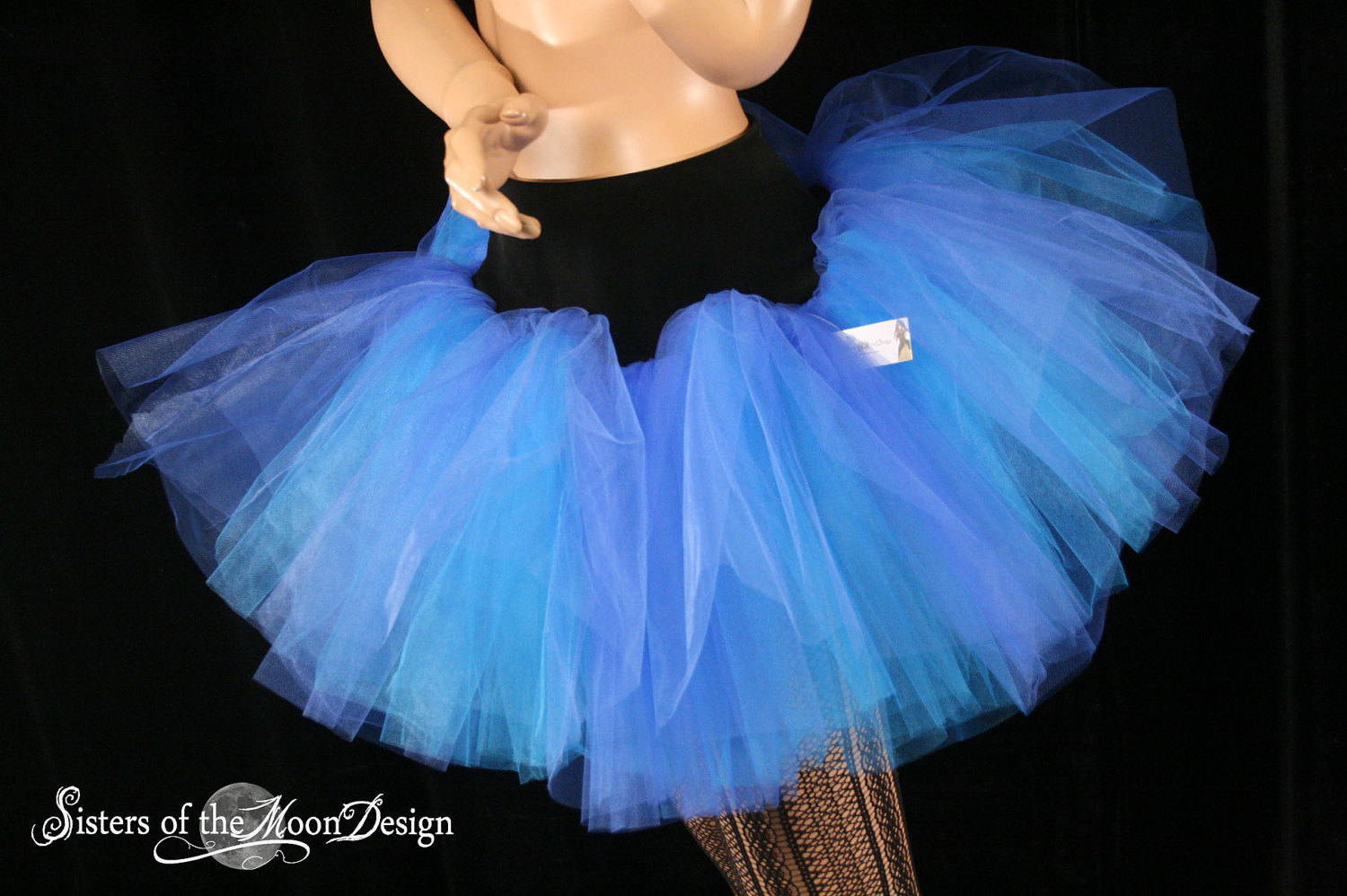Blue adult tutu two tone poofy skirt petticoat royal turquoise | Etsy