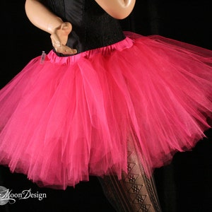 Shocking Pink Adult Tutu Streamer Tulle Skirt Sizes XS - Plus Size ...