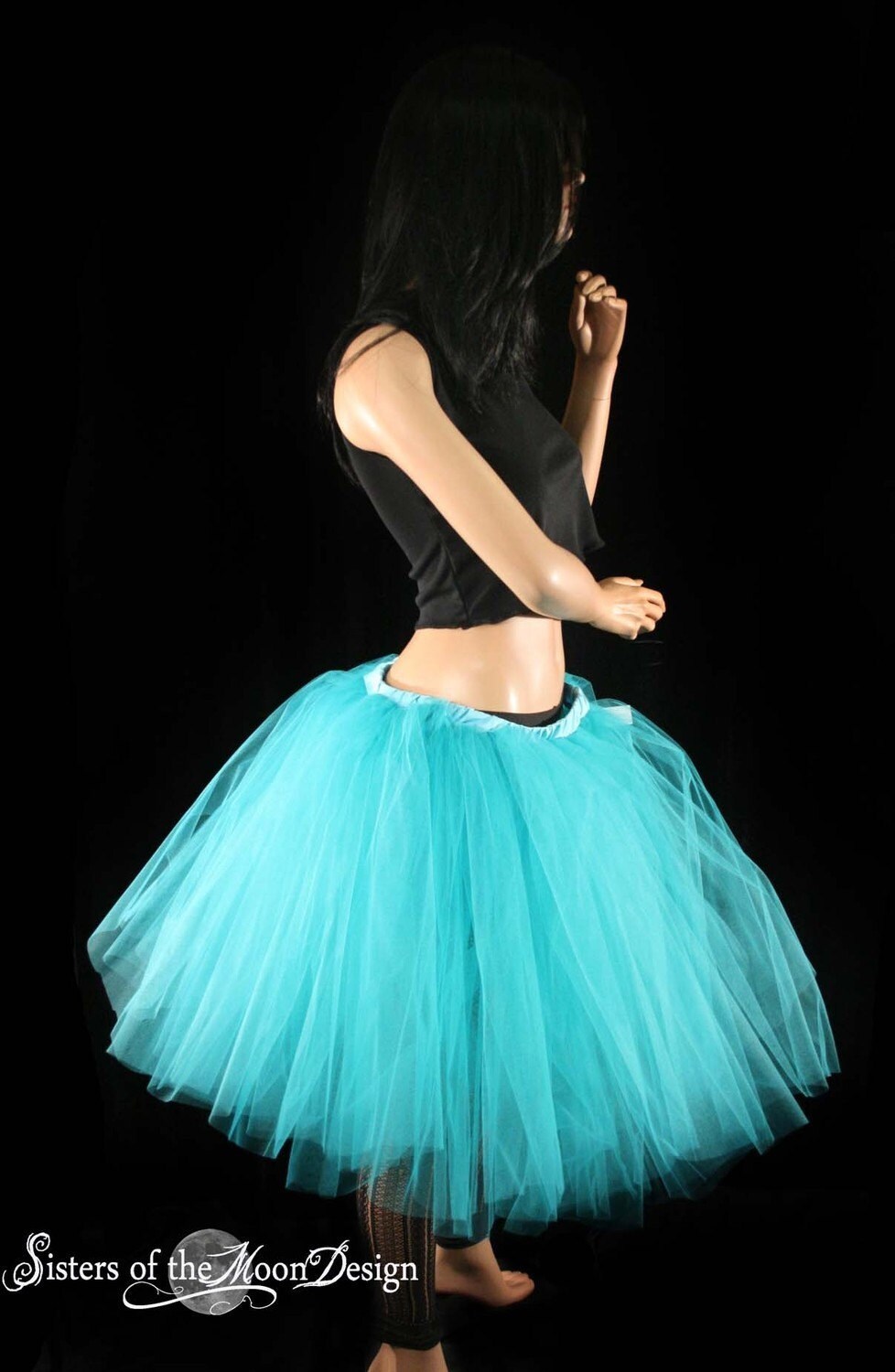 Teal Adult Tutu Tulle Skirt Poofy Knee Length Petticoat Sizes | Etsy