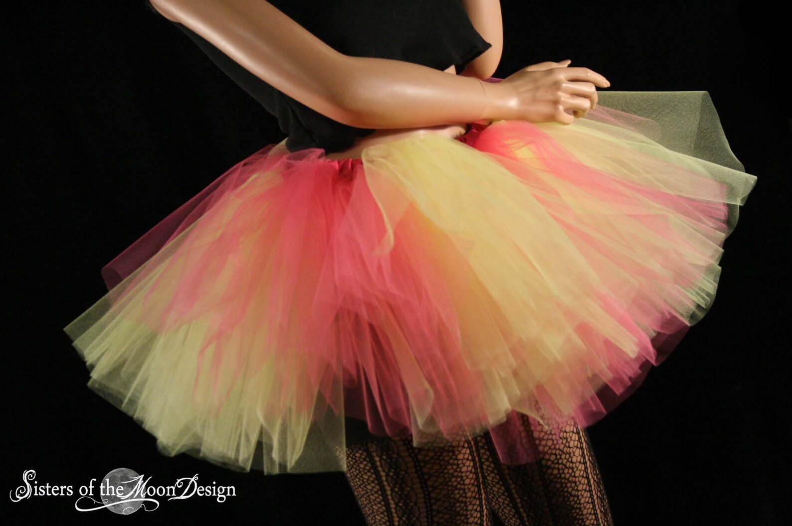 Yellow Pink Adult Tutu Skirt Striped Three Layer Poofy Tutu - Etsy