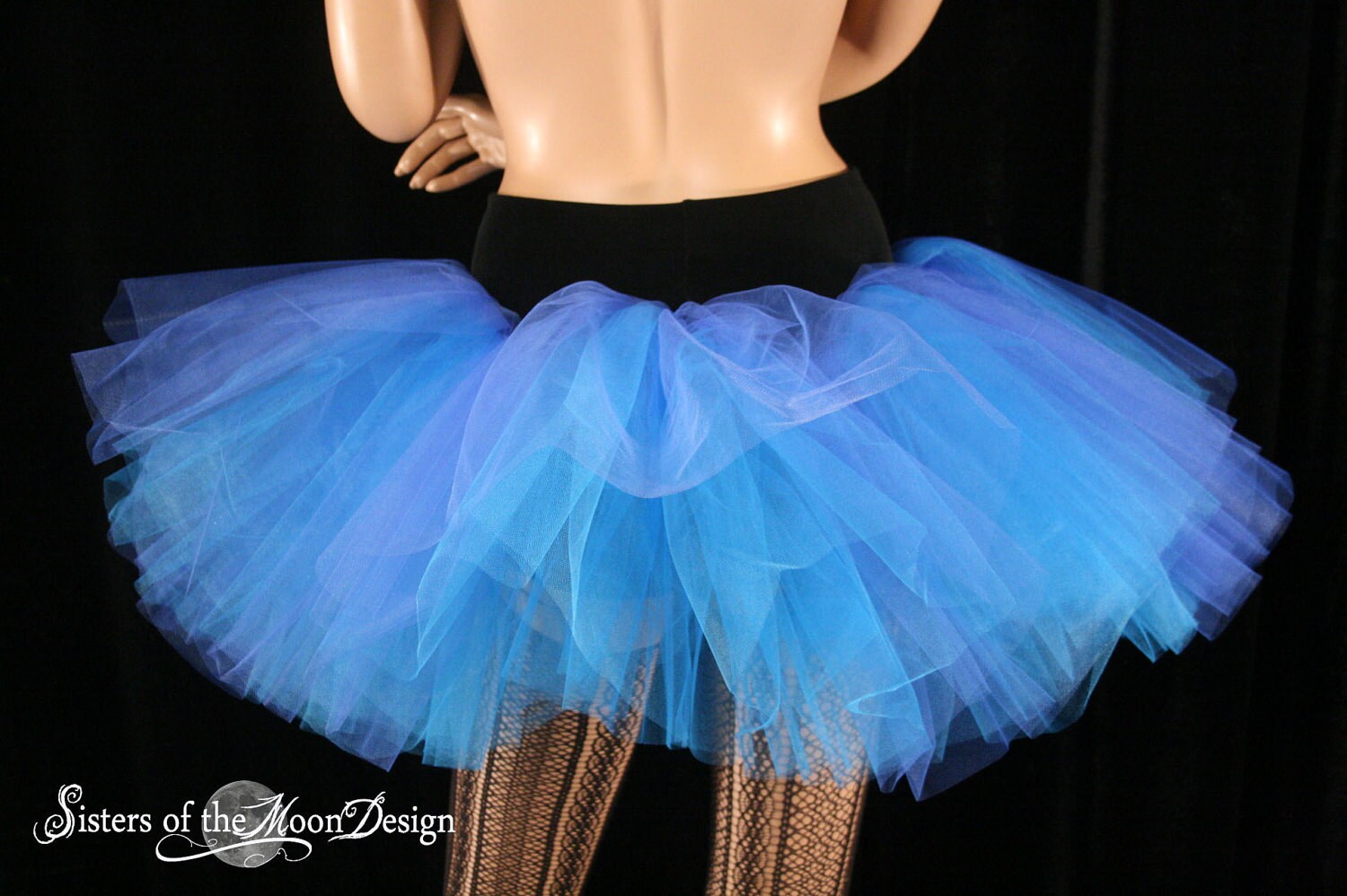 Blue adult tutu two tone poofy skirt petticoat royal turquoise | Etsy