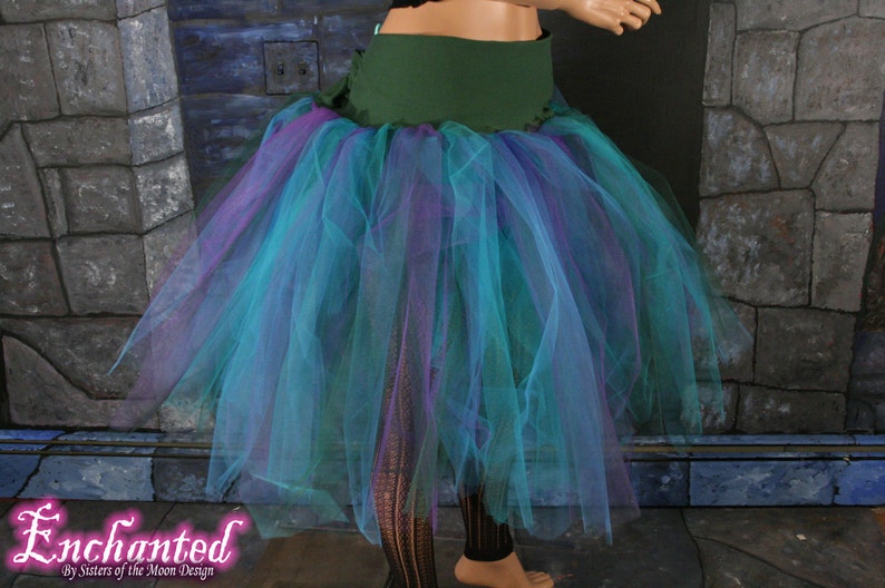 Peacock Tutu Tulle Skirt Streamer Knee Length Dance Party - Etsy