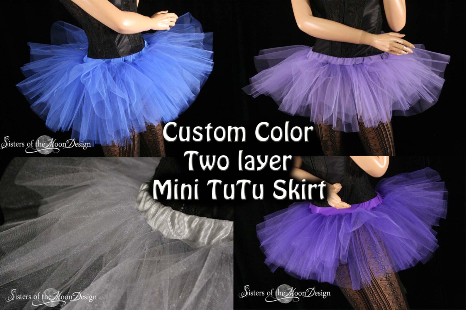 Custom Color Adult tutu Mini skirt two layer Sizes XS Plus | Etsy