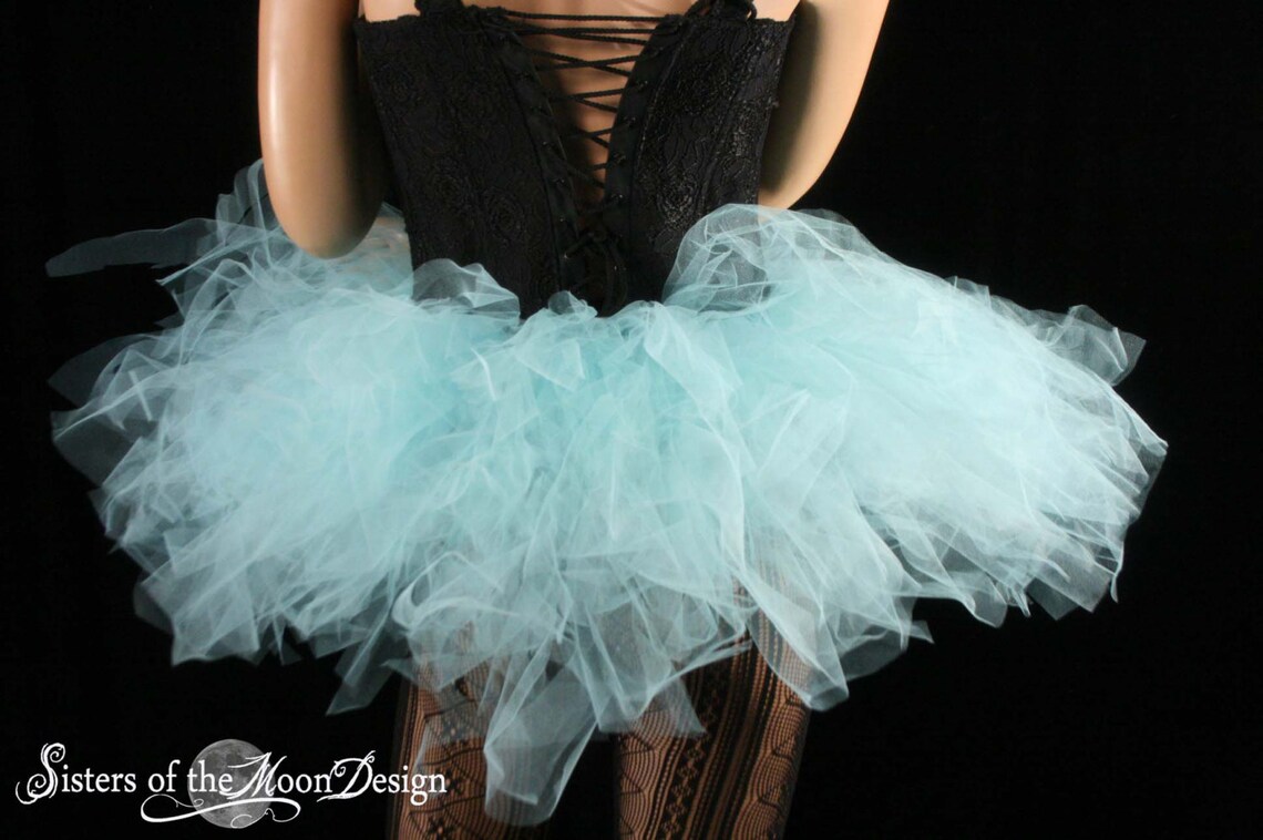 Trashy Aqua Tutu UV Reactive Extra Poofy Skirt Adult Dance Bridal ...