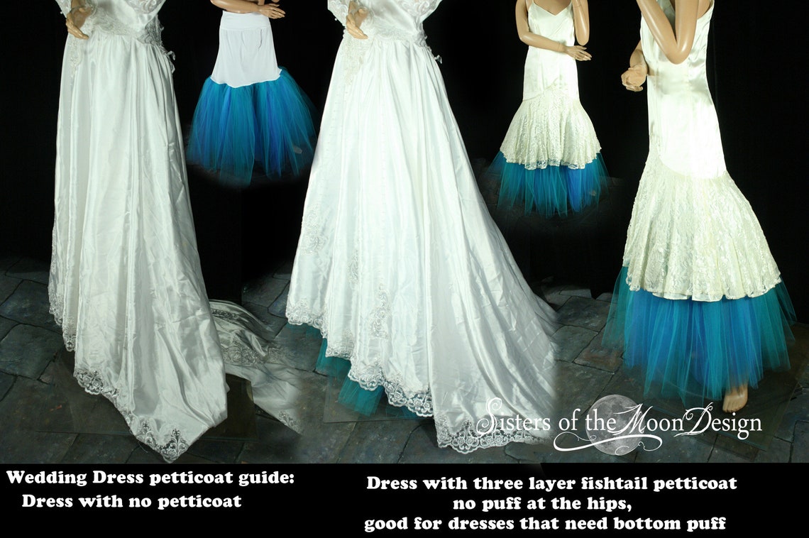 Black Hi low tulle skirt Fishtail petticoat wedding underskirt | Etsy