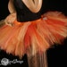 Fire Tutu Mini Skirt Flame Streamer Adult Sizes XS - Plus Size Red ...
