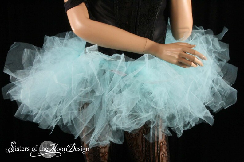 Trashy Aqua Tutu UV Reactive Extra Poofy Skirt Adult Dance Bridal ...