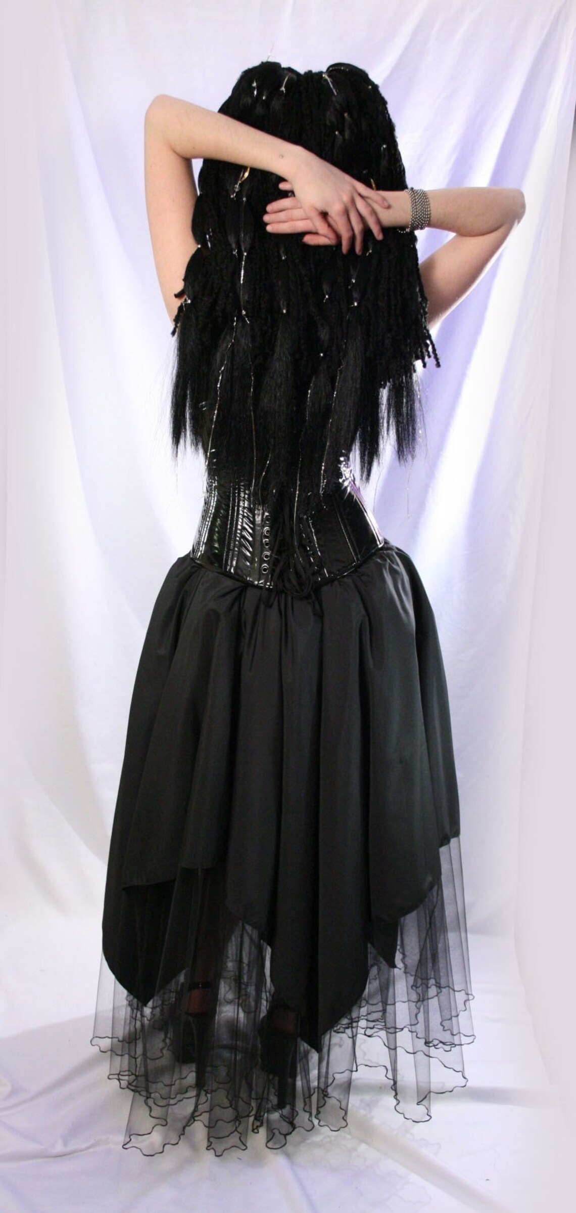 Black Mourning Handkerchief Asymmetrical Skirt Gothic Goth | Etsy