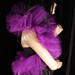 Purple Tulle Boa Tie on Boa Shoulder Shrug Wrap Gothic Formal Dance ...