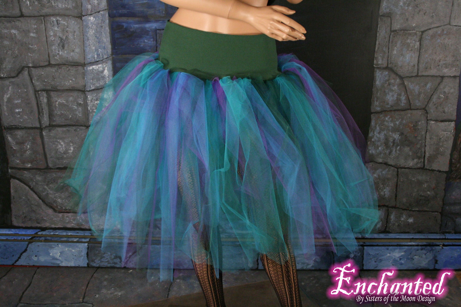 Peacock tutu tulle skirt Streamer knee length dance party | Etsy