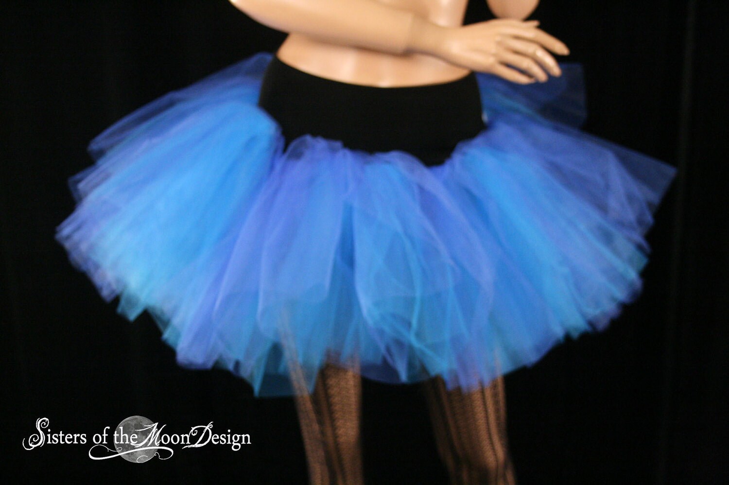 Blue adult tutu two tone poofy skirt petticoat royal turquoise | Etsy