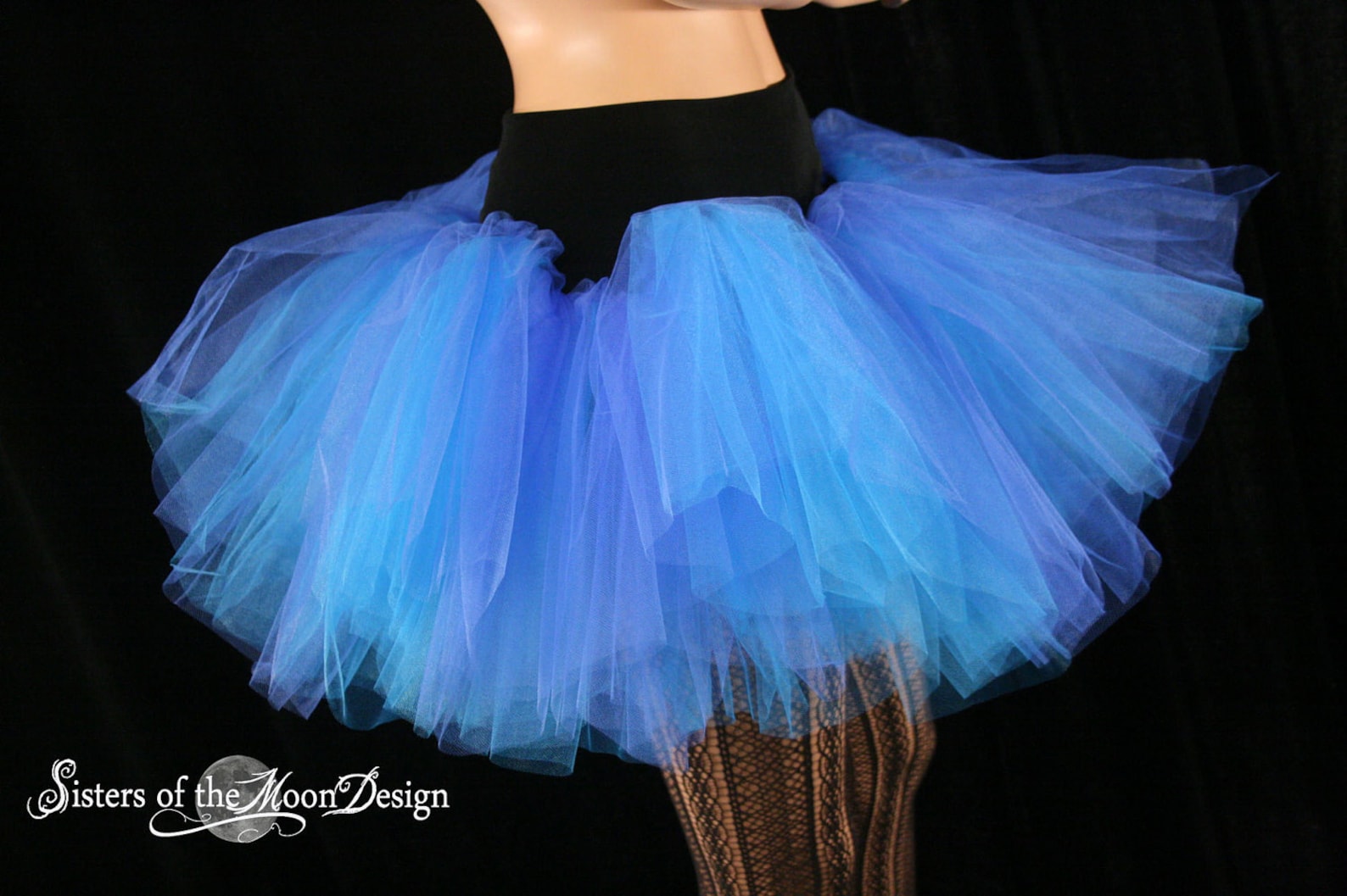 Blue Adult Tutu Two Tone Poofy Skirt Petticoat Royal Turquoise - Etsy