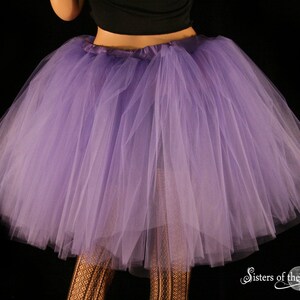 Light Purple Tulle Skirt Midi Knee Length Adult Tutu Sizes XS - Plus ...