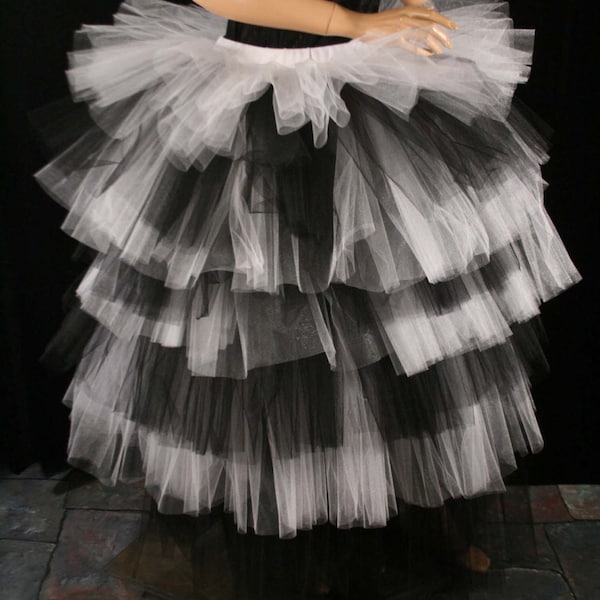 Gothic Ruffle Skirt - Etsy