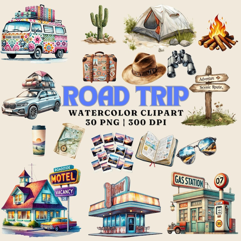 Road Trip Art - Etsy