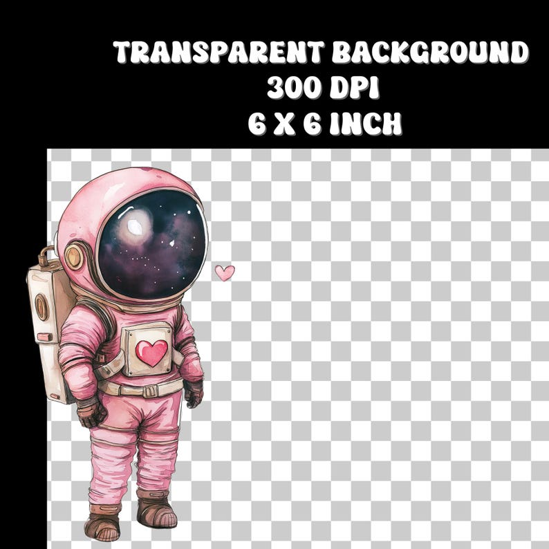 Pink Space Watercolor Clipart Set: Cosmic PNG Elements (digital ...